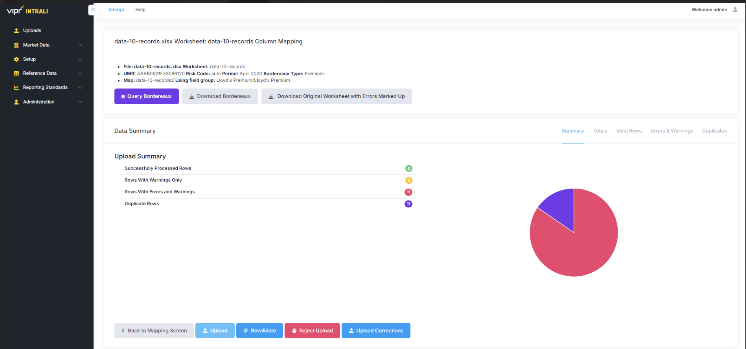 VIPR Intrali - Bordereaux Management - VIPR